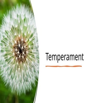 Temperament: Understanding Innate Traits, Emotional Reactivity, and ...