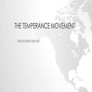 Temperance movement | PPT