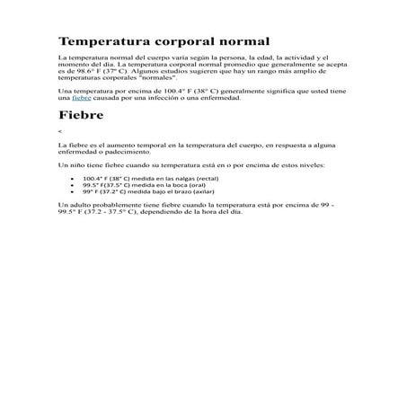 Temperatura corporal | PPTX