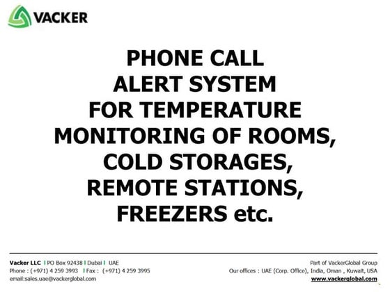 Phone call, SMS, Email alert system for Temperature, Humidity, Water ...