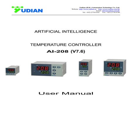 Temperature controllerai208v76 | PDF