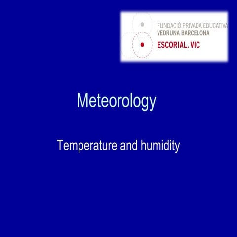 Humidity and temperature | PPT