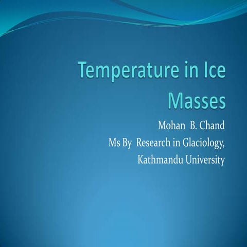 Temperature in ice | PPTX