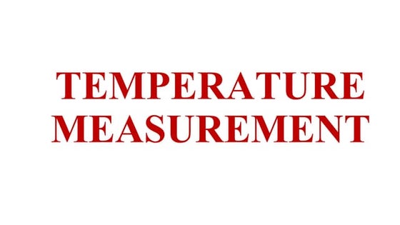 Filled System Thermometers | PPTX