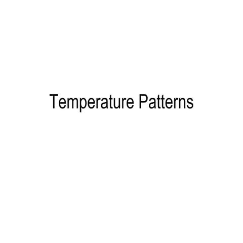 Temperature patterns | PPT