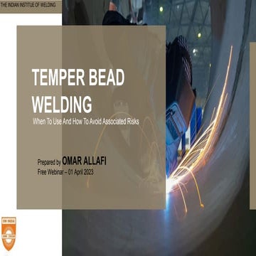 Temper Bead Welding basics and deep understanding | PDF