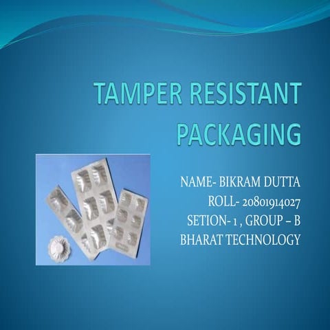 Temper resistant packaging | PPSX
