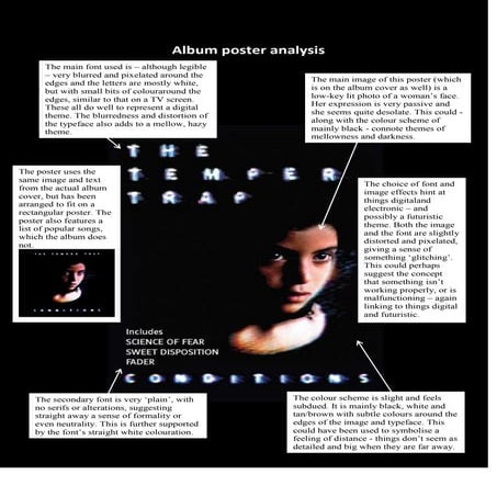 Temper trap album poster analysis | DOCX