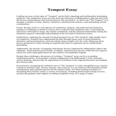 The Tempest Essay.pdf