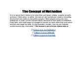 Concept of Motivation | PDF