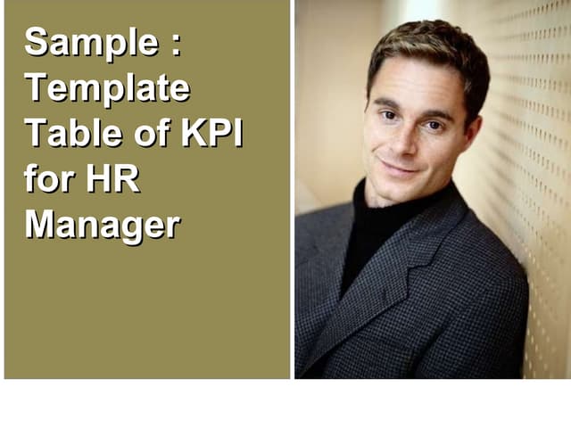 KPI for Human Resource Management | PPTX
