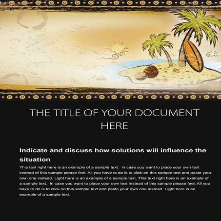 Beach Island for Vacation Word templates | PDF
