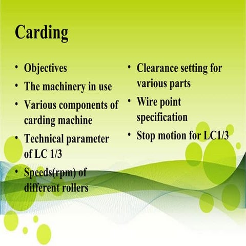 CARDING--BSL | PPT