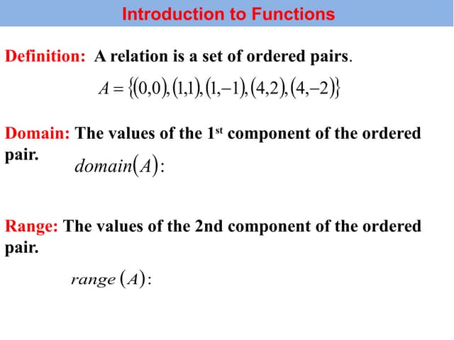 General Mathematics - Representation and Types of Functions | PPTX