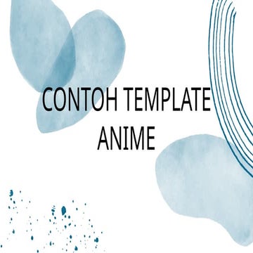Template Anime. Template Anime.Template Anime. | PPTX