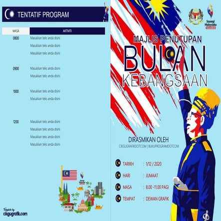 Template buku program merdeka cikgugrafik 1 | PPTX