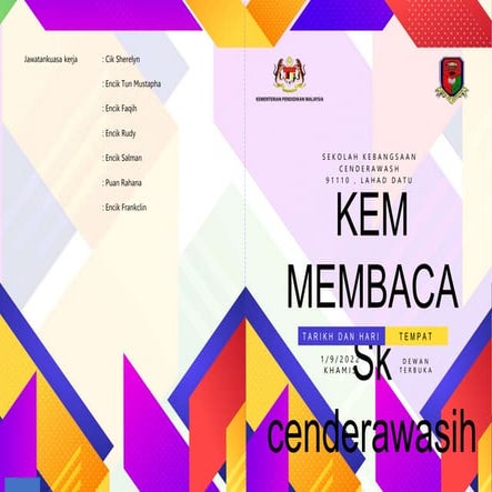Template buku program percuma tema belbagai bentuk warna warni ...