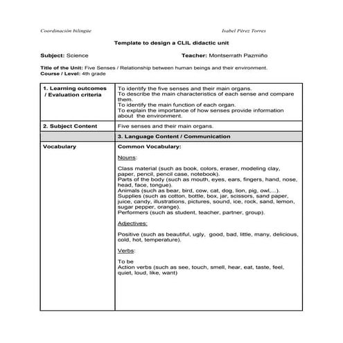 Detailed Lesson Plan in Science and Health Grade 3 Sense Organ | DOCX