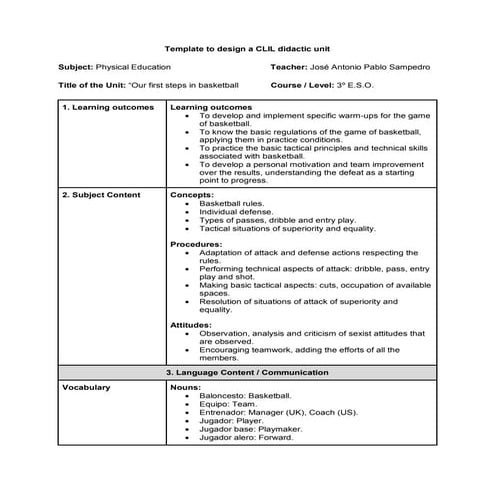 BASKETBALL UNIT | PDF