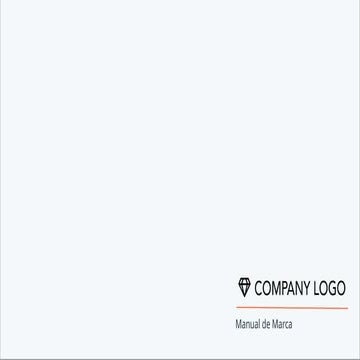Template de Manual de Marca - Modelos Company logo | PPTX