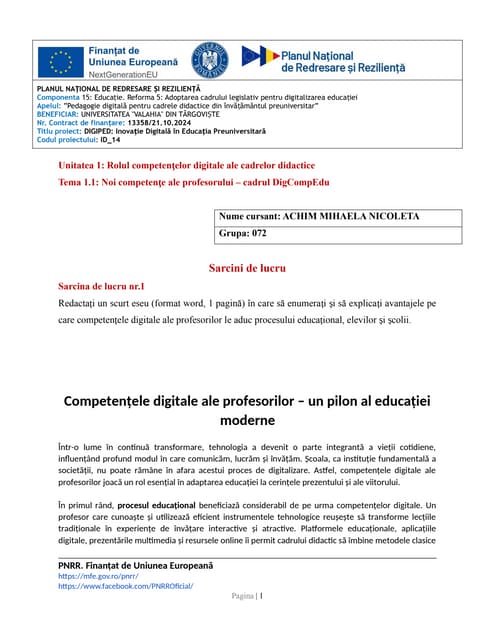 Planificare dirigentie | PDF