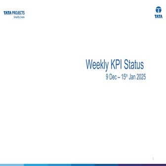 Template for Weekly KPI Status.pptttttttx | PPTX