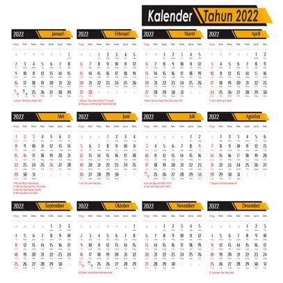 Template kalender 2022 | PDF