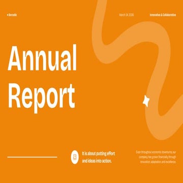 Template Penyusunan Annual Report Yang Minimalis | PDF