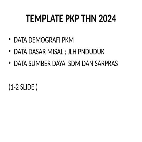 TEMPLATE PKP PKM UNTUK MEINGKATKAN PELAYANAN | PPT