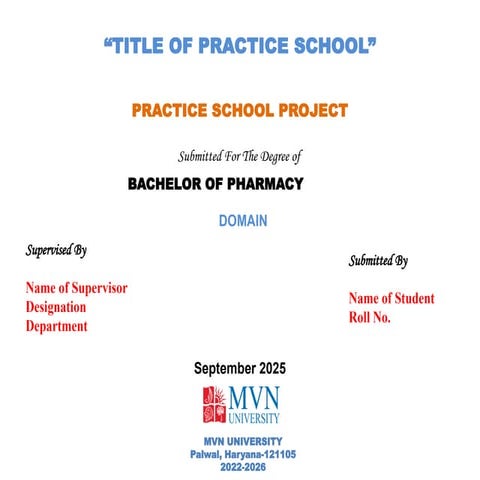 Template PPT for Practice School Project- 7th sem (1).ppt