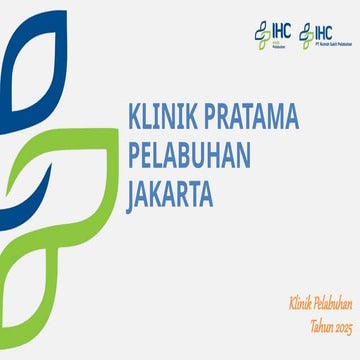 Program Kerja Klinik selama satu tahun 2025 | PPTX
