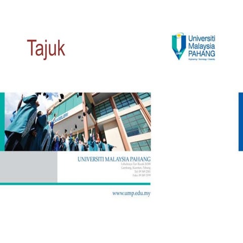 Template rasmi ump 1 | PPTX