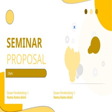 template sempro dengan desain unik dengan warna dominan coklat | PPTX