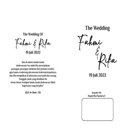 Template Undangan | PDF