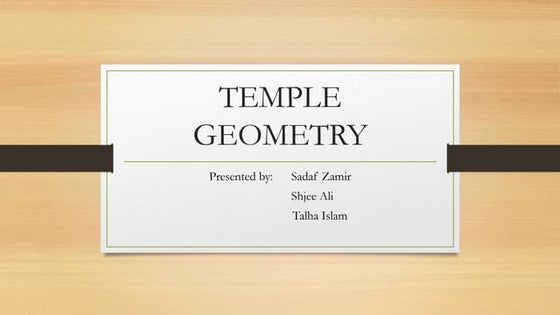 Mathematical aspect of all the geometrical shapes used in the ...
