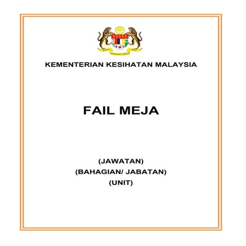 Templet fail meja | DOC