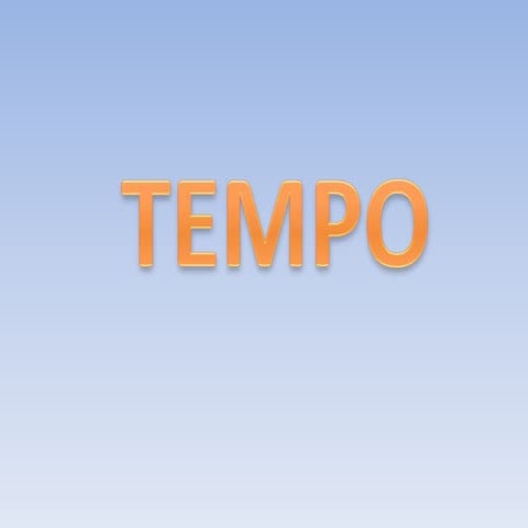 Tempo- Adagio andante allegro | PPT