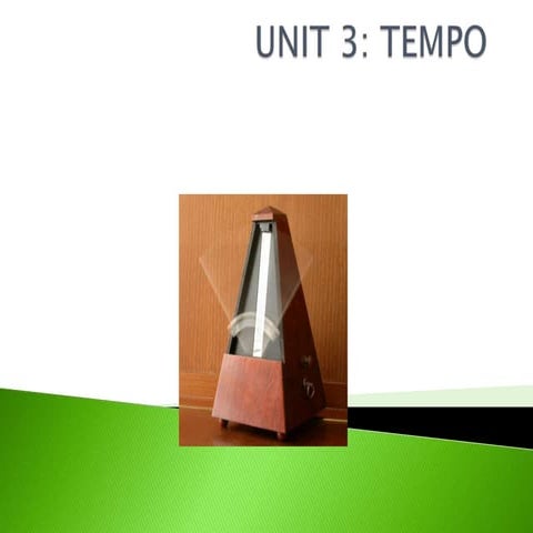 Tempo & music | PPTX