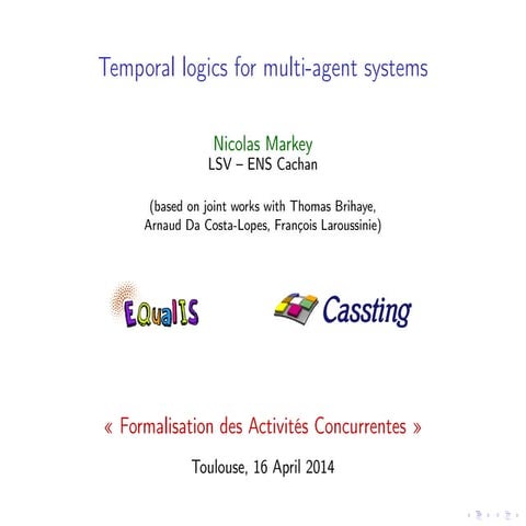 Temporal Logics For Multi Agent Systems Pdf Programming Languages Computing