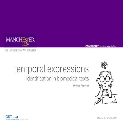 Temporal Expressions Identification In Biomedical Texts Ppt