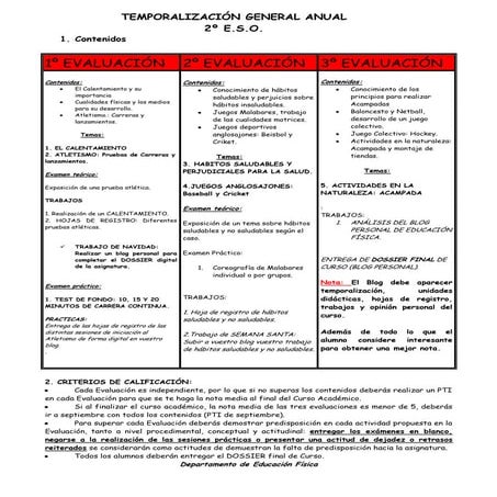 Ws throwing events 2º secciones | DOCX
