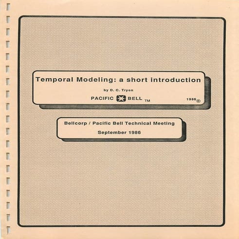 Temporal Modeling By Tryon 1986 | PDF