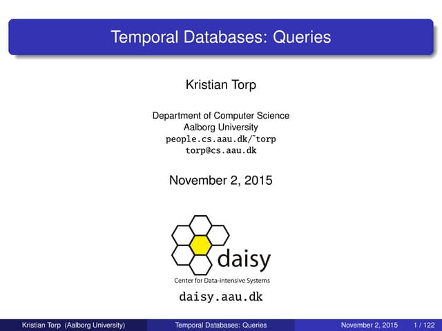 Temporal Databases Queries Pdf