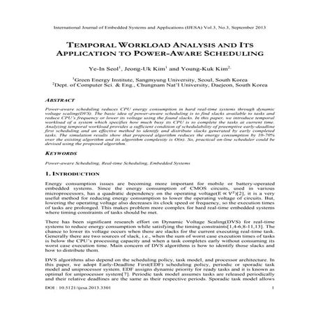 Temporal Workload Analysis And Its Application To Power Aware Scheduling Pdf