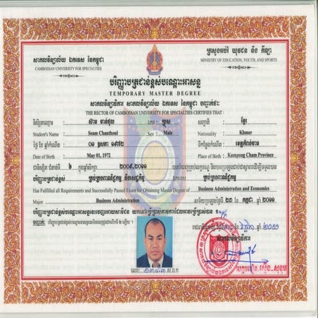 Temporary of Master Degree at CUS .pdf at university | PPT