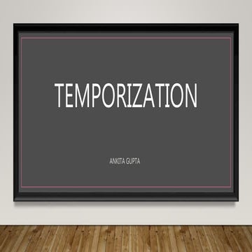 Temporization in fixed prosthodontics | PPTX