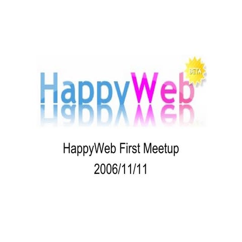 Tempo's HappyWeb Intro | PPT