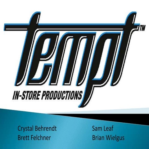 Tempt Presentation | PPTX