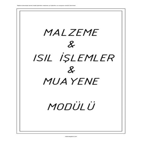 Temrin malzeme | PDF