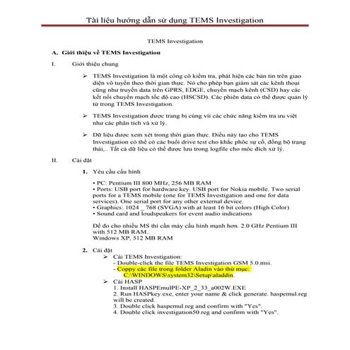 Tems investigation | DOC